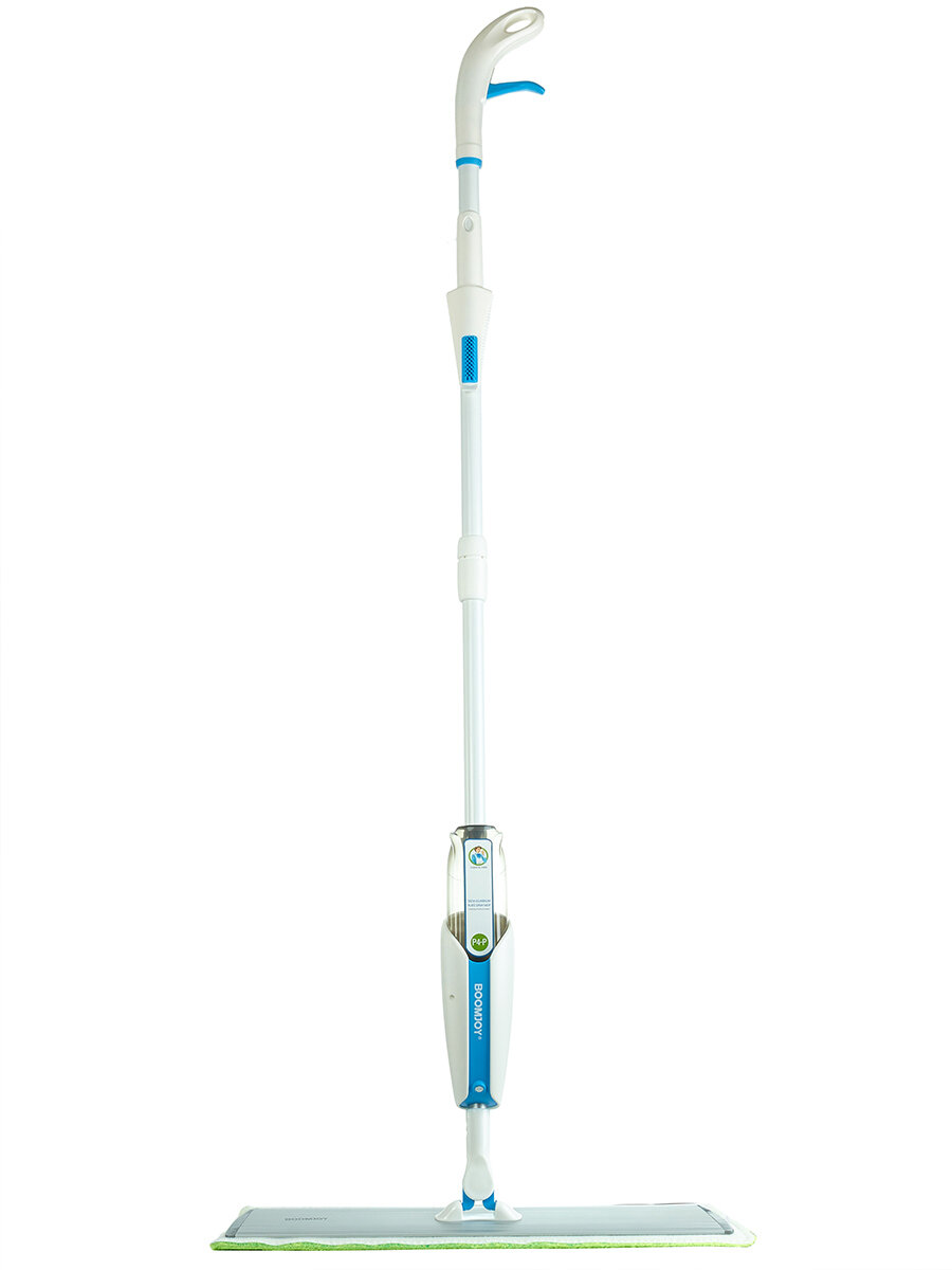 Швабра-полотер с распылителем Spray Mop Premium, алюминиевая платформа 50 см Boomjoy