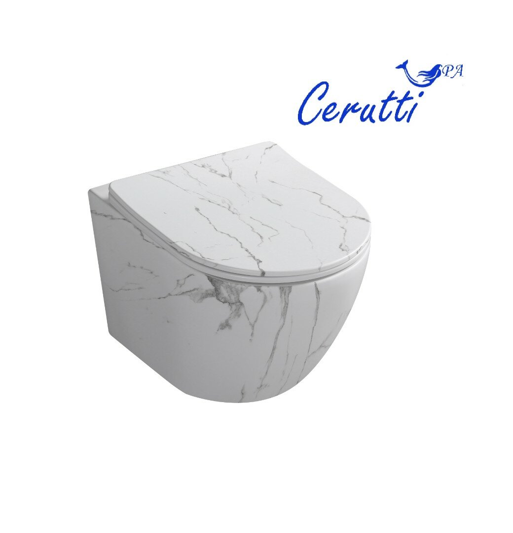 Унитаз подвесной Cerutti SPA селла (SELLA) Aria Tornado MMW безободковый