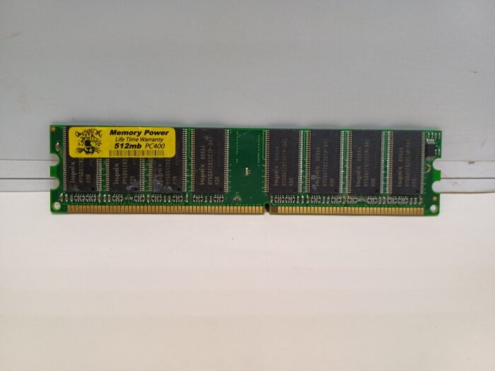 Оперативная память DDR1 512Mb PC3200 чипы Hynix HY5DU12822CTP-043