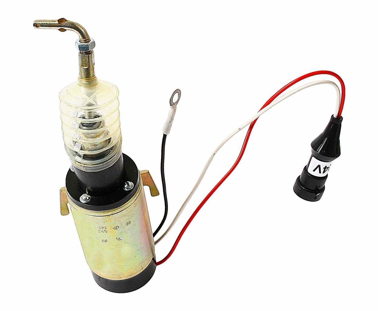 Клапан электромагнитный ГАЗ-3309 управления ТНВД 24V, ЭМ 19-03, Объединение Родина