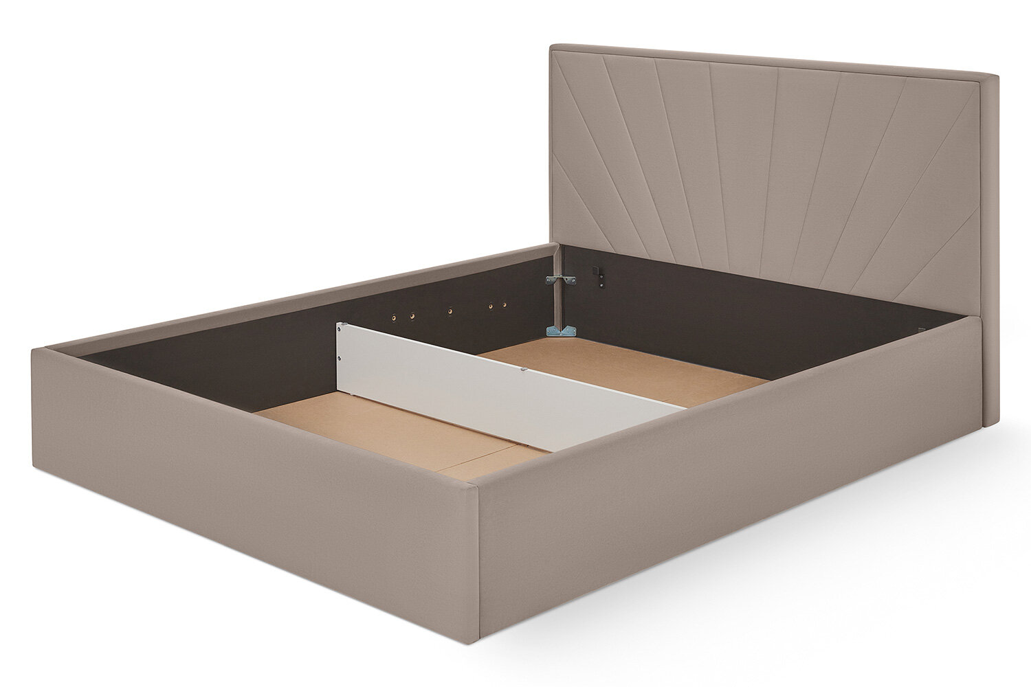 Каркас кровати Hoff Бали, 160х200, цвет серо-бежевый, без основания и подъемного механизма