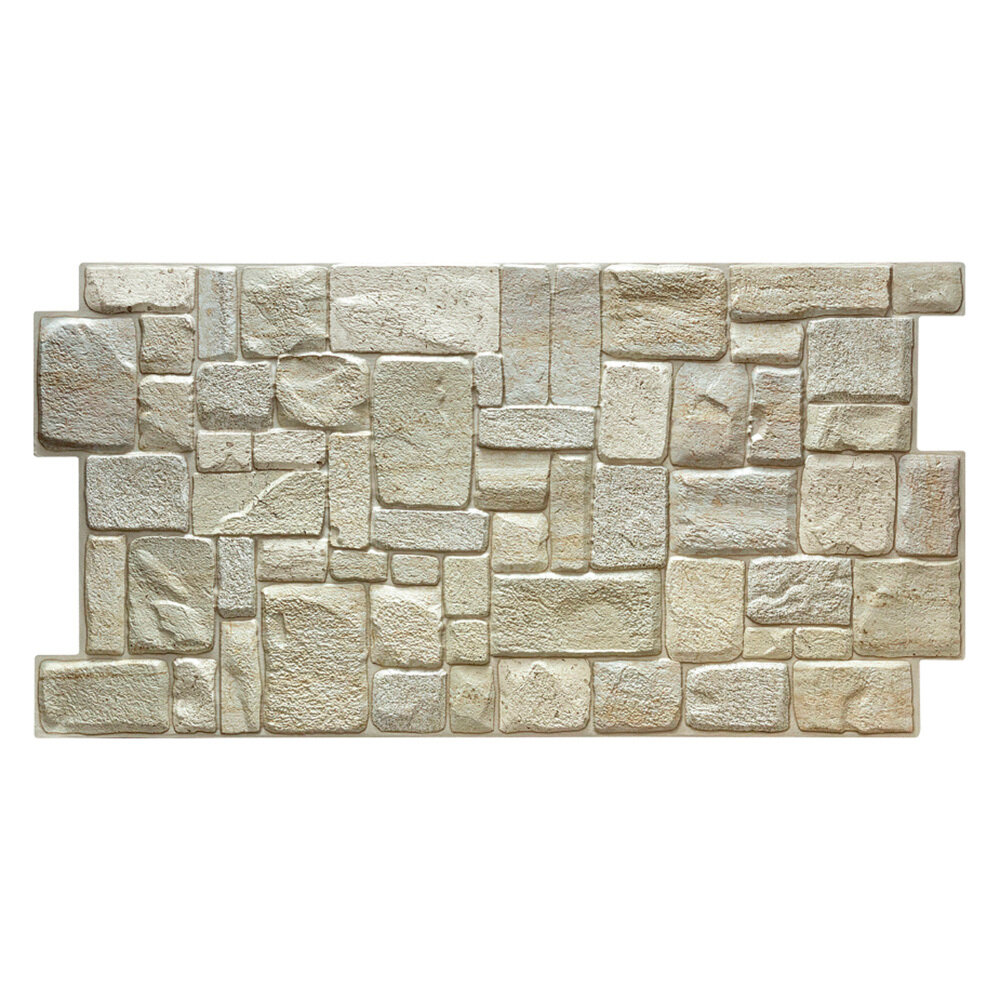 Панель ПВХ 980х498х3 мм цифровая печать Grace ракушечник светлый 0,49 кв. м