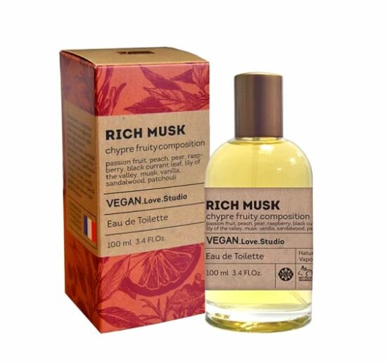 Туалетная вода Today Parfum Vegan Love Studio 100ml RICH MUSK (аромат Tiz Kirke) для женщин