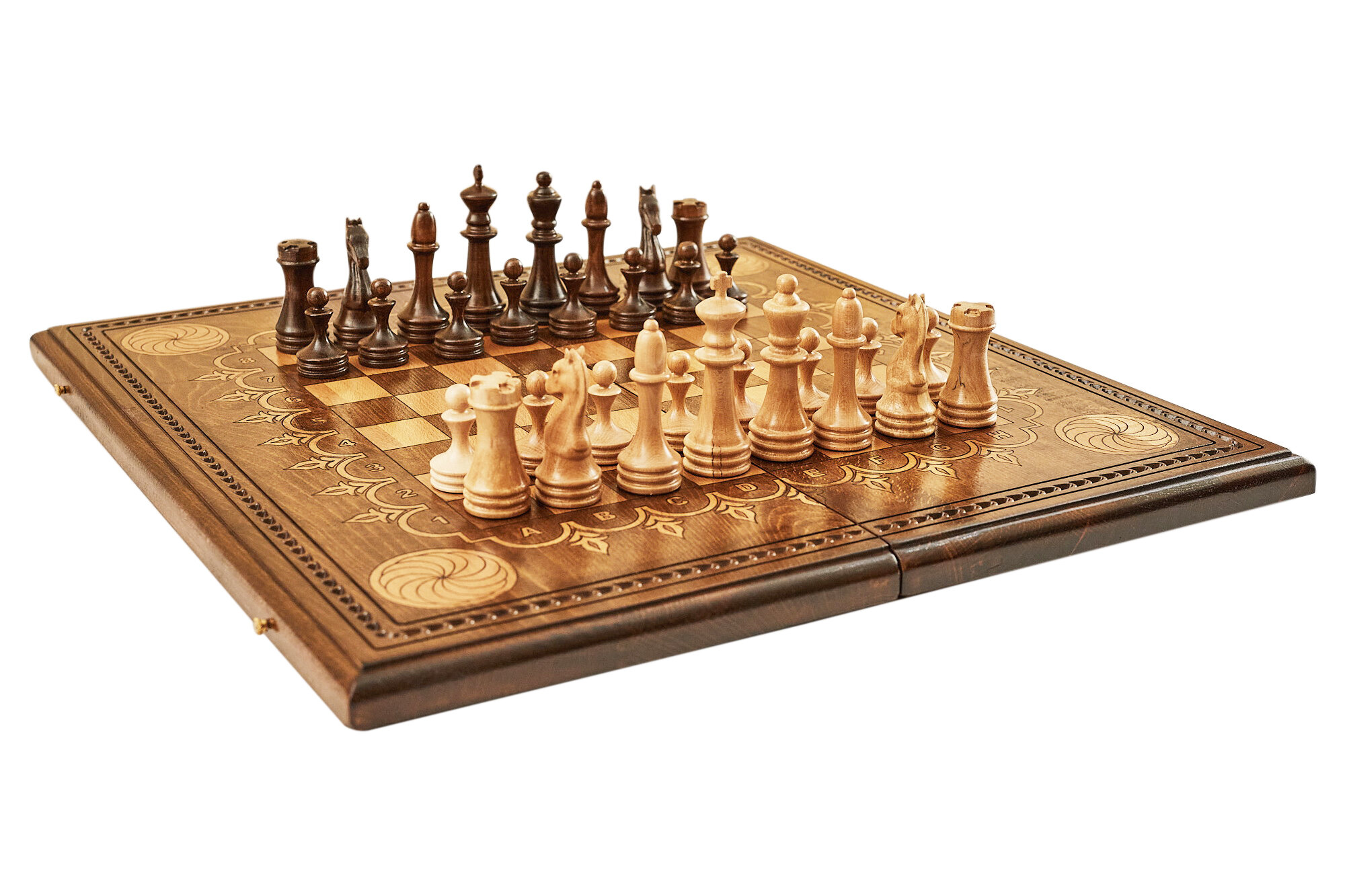 Резные шахматы и нарды Кайлас