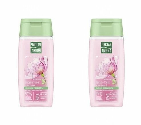 Чистая Линия Лосьон-тоник Лепестки Роз, для сухой и чувствительной кожи, 100 мл, 2 шт/
