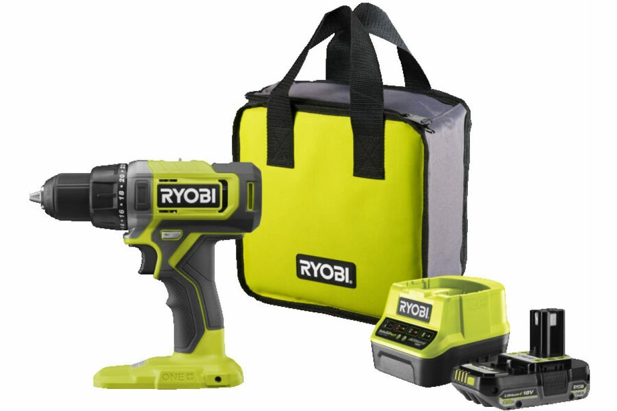 Дрель-шуруповерт Ryobi 18В RDD18-1C20S