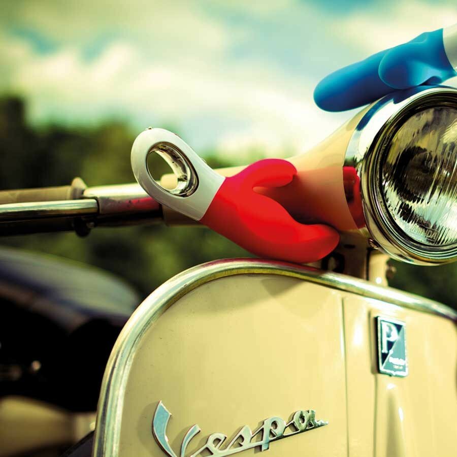 Гибкий вибратор-кролик «Miss Bi», ярко-розовый, 6 режимов вибрации