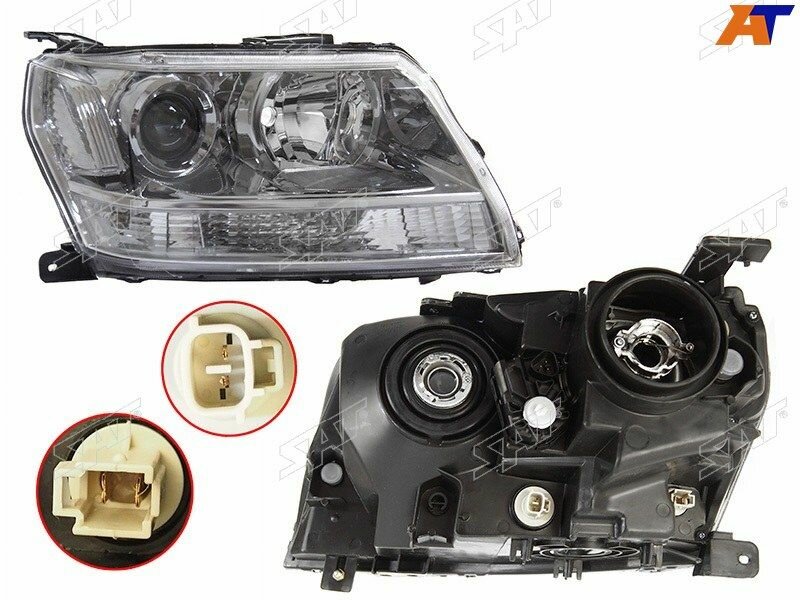 . SAT Фара для SUZUKI ESCUDO, VITARA 5D 05-15 правая галоген, с электрокорректором (Евросвет)