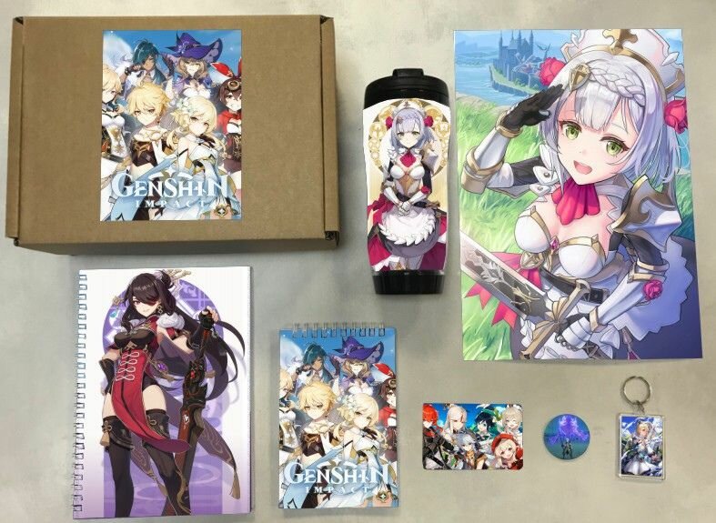 Бокс Genshin Impact, Геншин Импакт №5, Товары с нашими рандомными картинками
