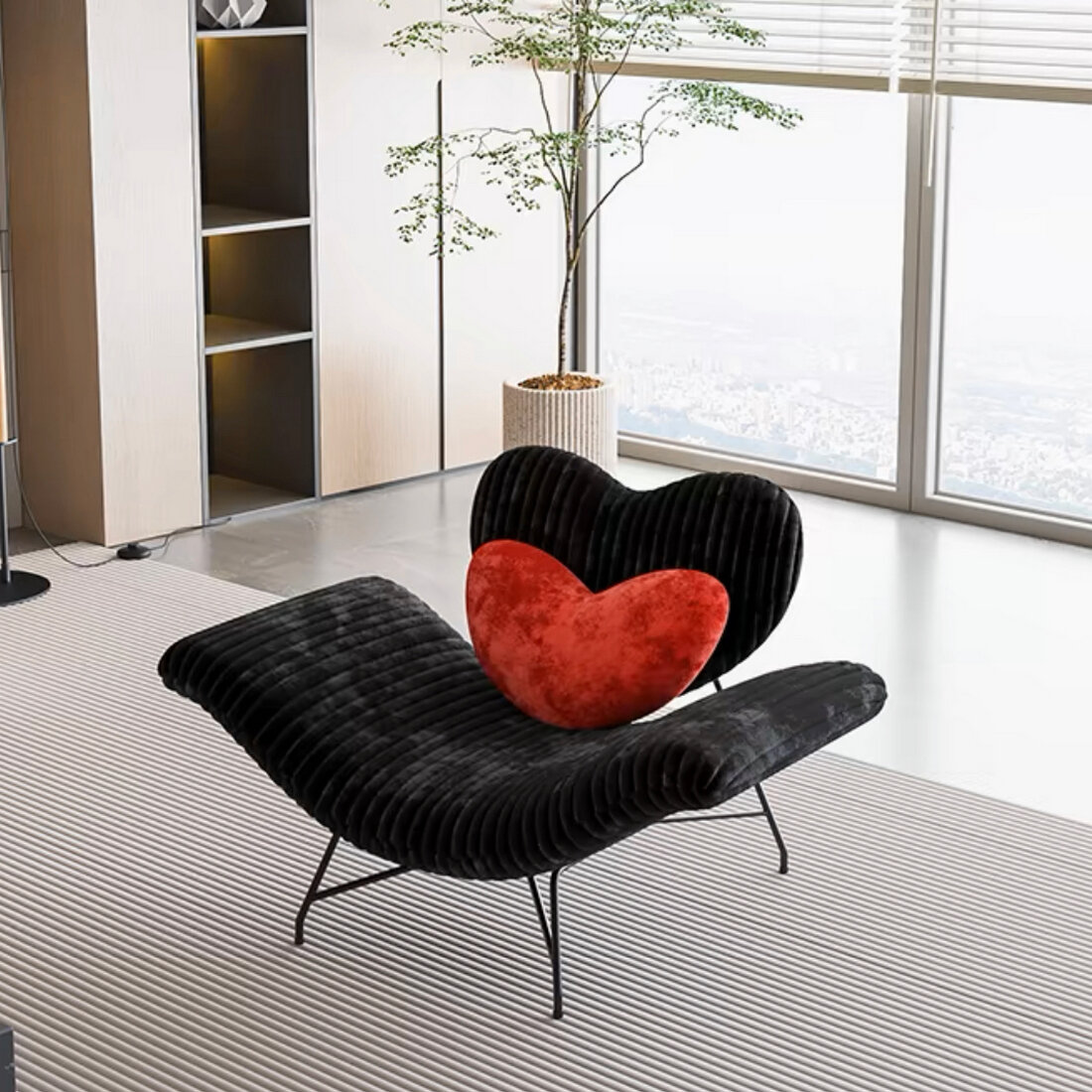 Интерьерное кресло Chinchilla (Черный)