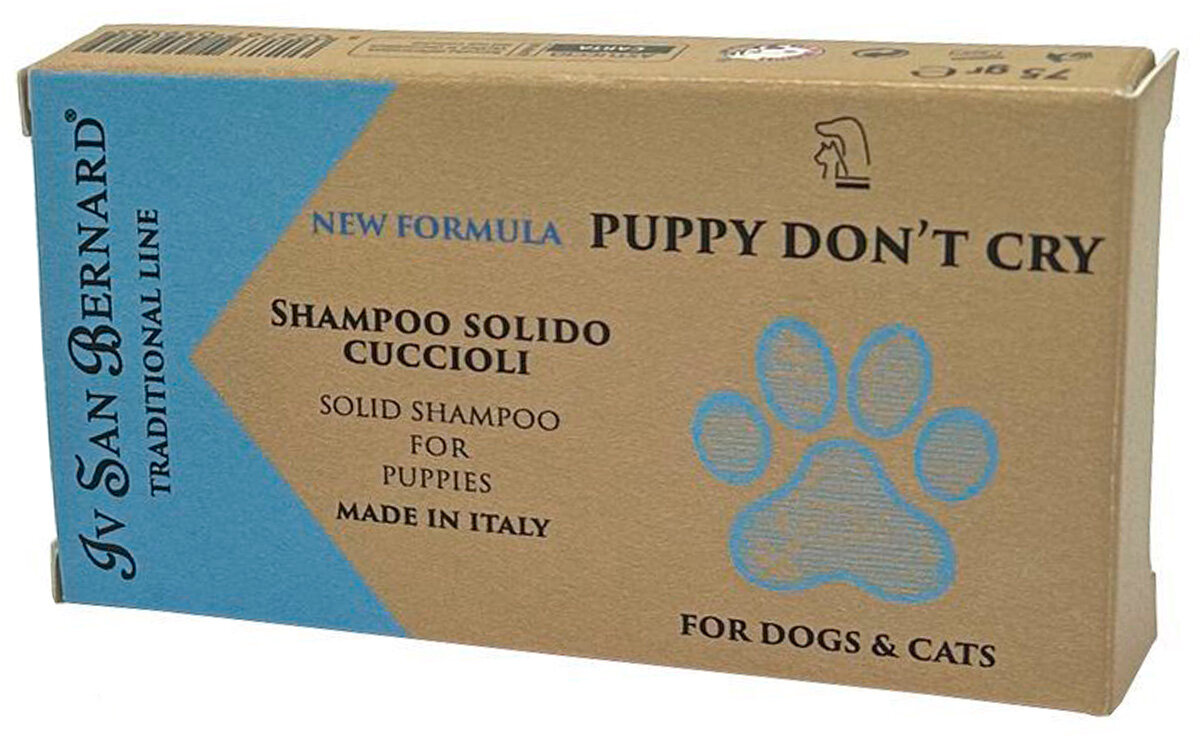 IV SAN BERNARD TRADITIONAL LINE PUPPY DON'T CRY шампунь-мыло Без слез для щенков и котят 75 гр 1 шт