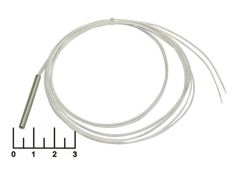 Датчик температуры PT100 100 Ом 1м 3*30мм (2 провода) (-40.~400C)