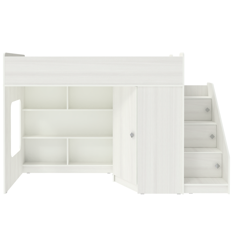 Кровать чердак Л 43.2.1 Белое Дерево Белое Дерево