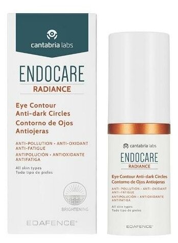 Крем-антиоксидант от темных кругов, 15 мл Endocare Radiance Eye Contour Anti-Dark Circles Cantabria Labs/ Кантабрия Лабс