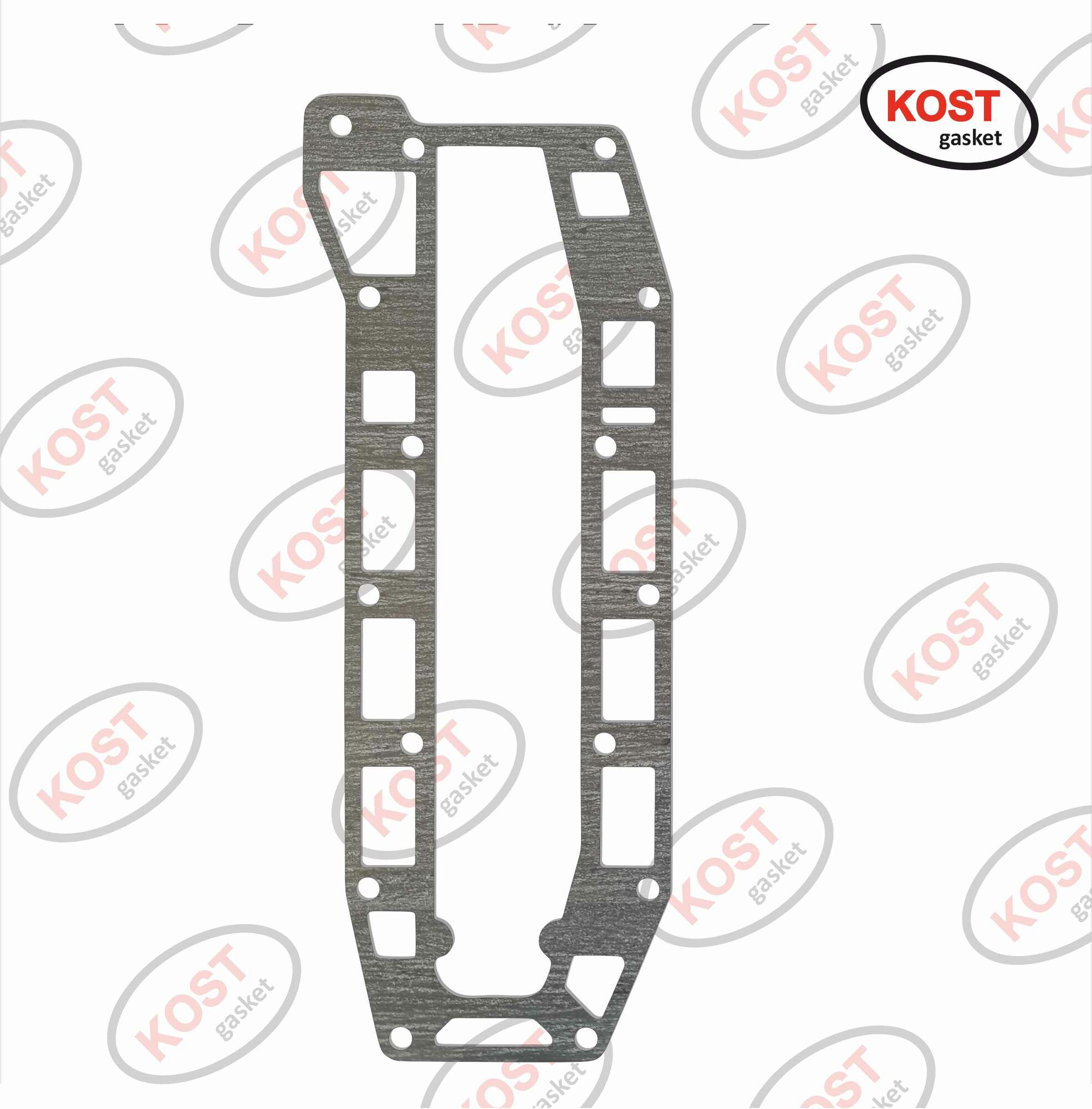 Прокладка выпускного коллектора (внутренняя крышка) для YAMAHA 25/40H/40V/50D/50H (Арт. 6H4-41112-A0)