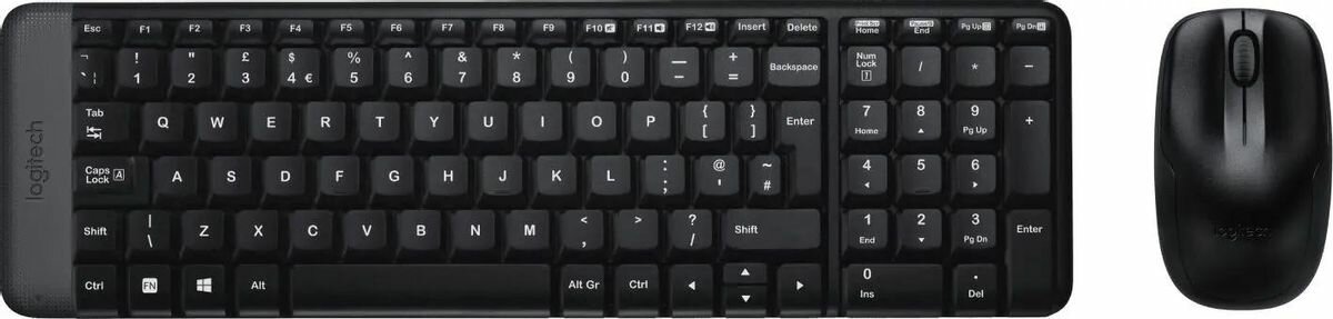 Комплект (клавиатура + мышь) Keyboard+mouse Logitech Wireless Desktop MK220 (USB, FM, keyboard:2xAAA, mouse: optical, 1000dpi, 3btn+Roll, 1xAA) Retail