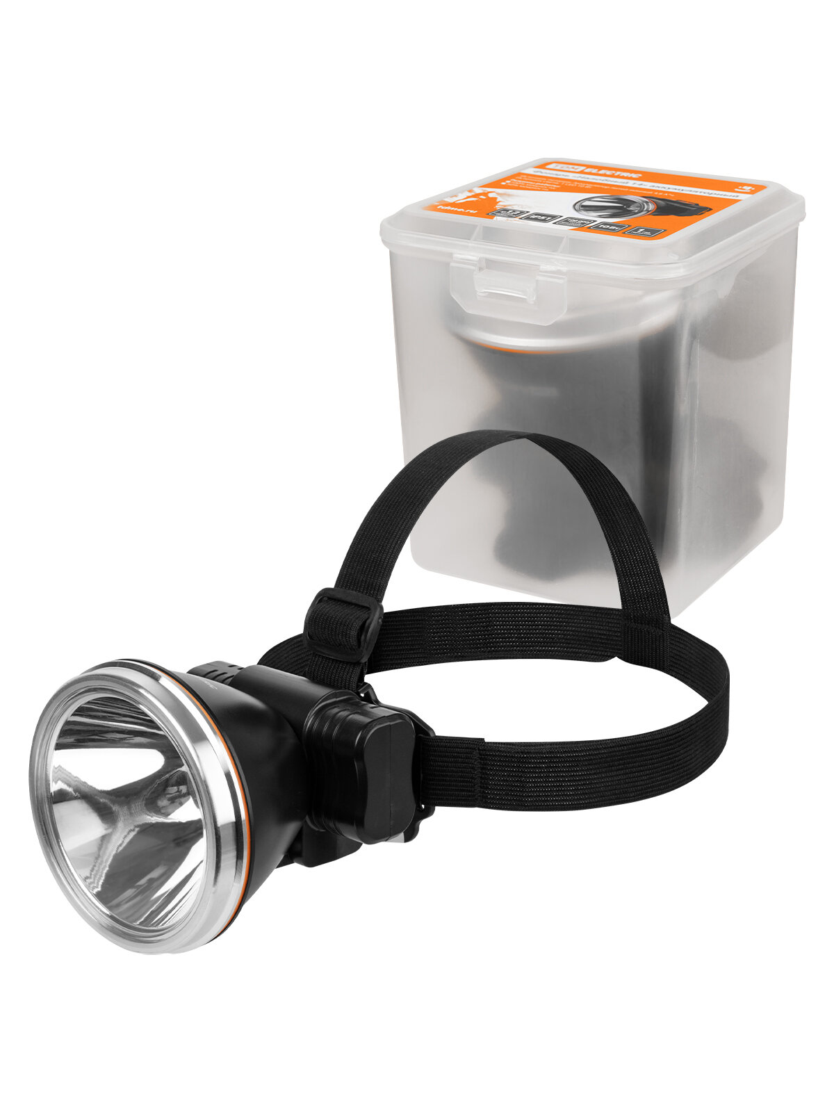 Фонарь «Налобный 14» аккум, 10 Вт LED, Li-Ion 3,7 В 4,8 А*ч, 550 лм, 230 В, TDM