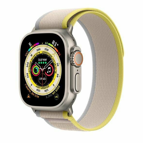 Ремешок Apple Watch Trail Loop Yellow/Beige M/L Ultra MT5X3FEZM/A