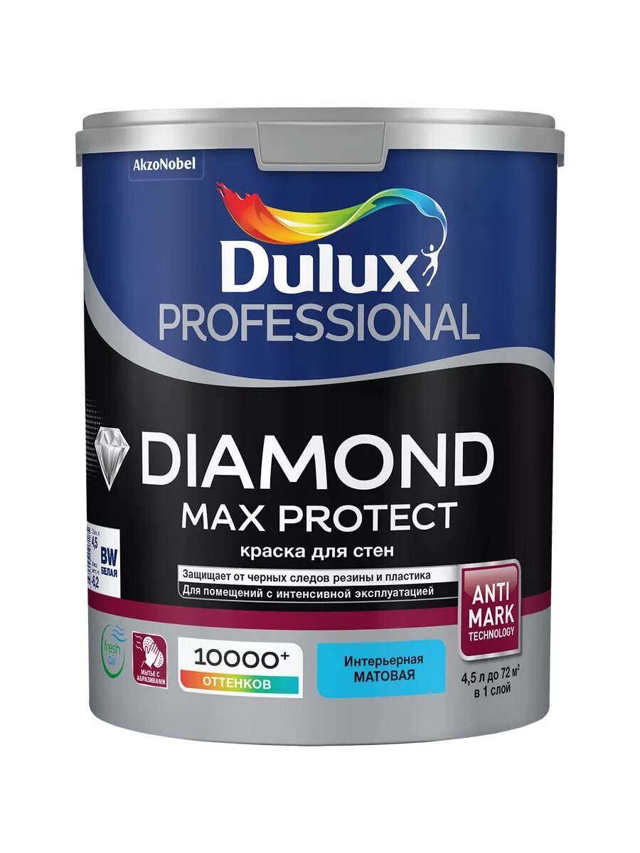 Краска Professional Diamond Max Protect мат BW 4,5л