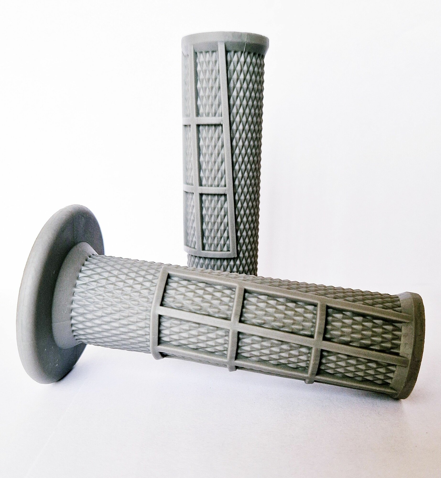 Грипсы IGP SOFT, для питбайков и эндуро, полиуретан, диаметр 22мм, серые