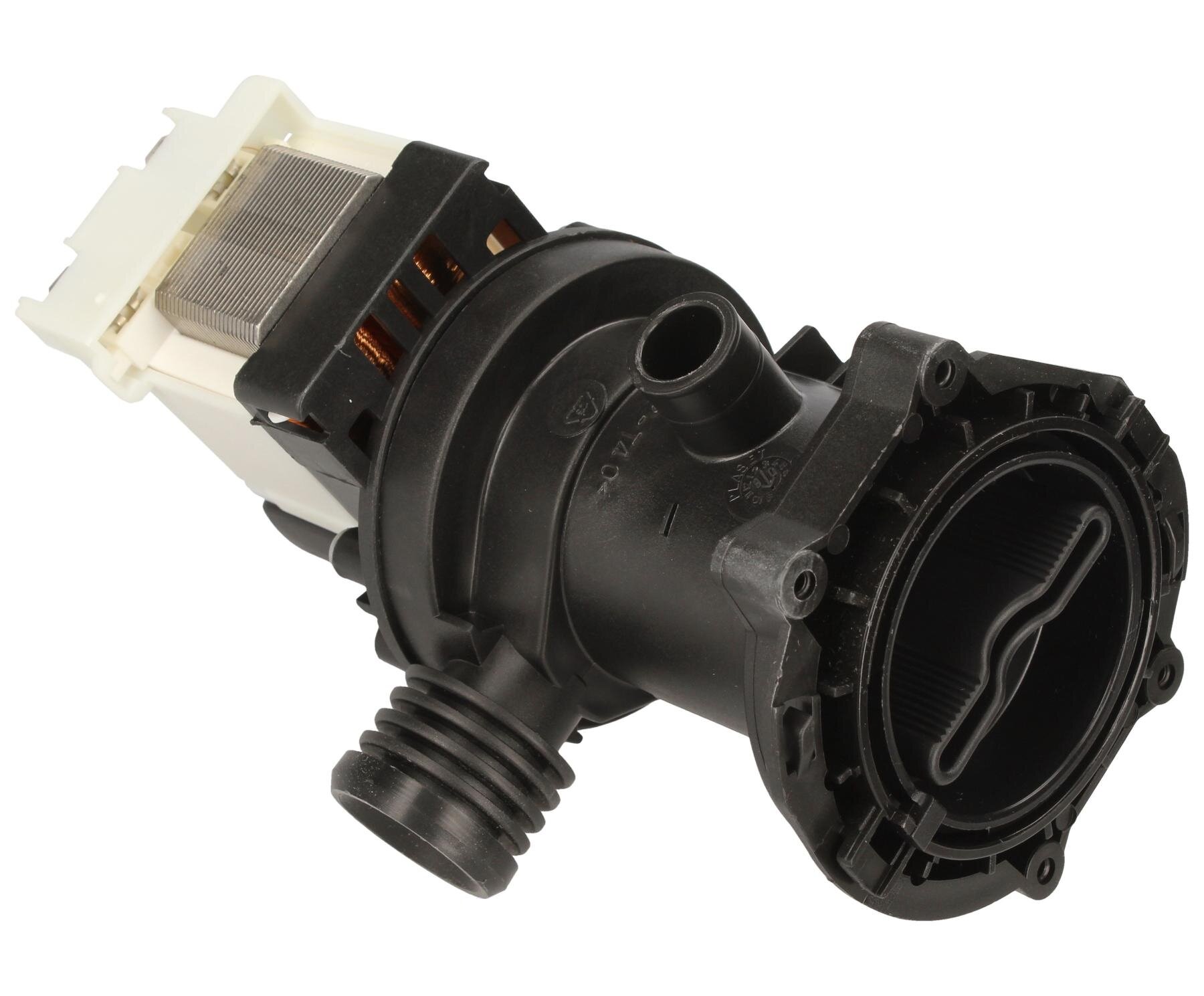 Насос сливной (помпа) с улиткой к стиральным машинам Indesit, арт. 056338