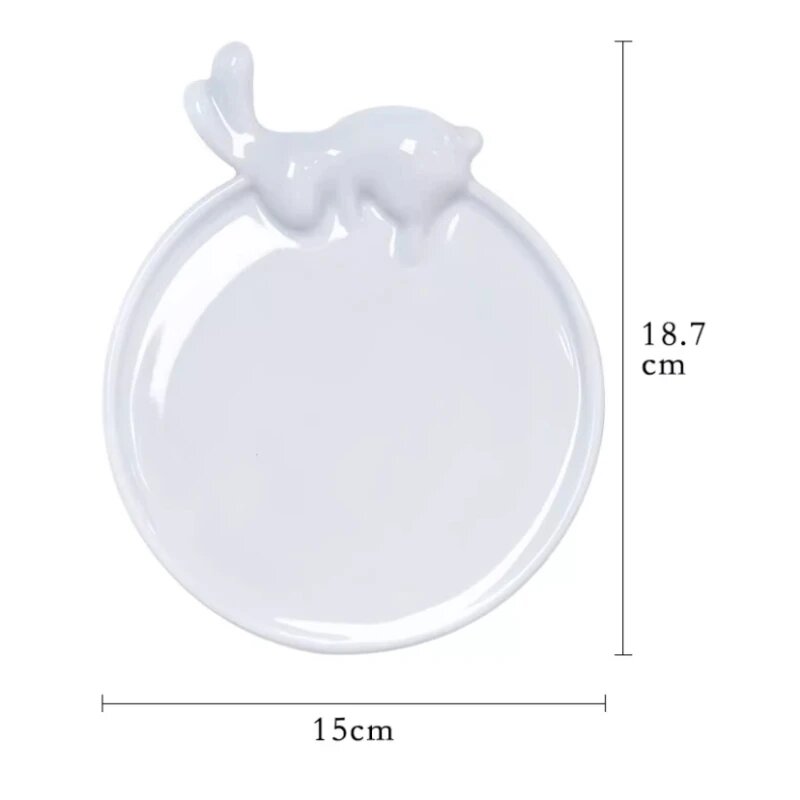 Керамическая палитра для акварельной живописи Luna Rabbit 15*18см