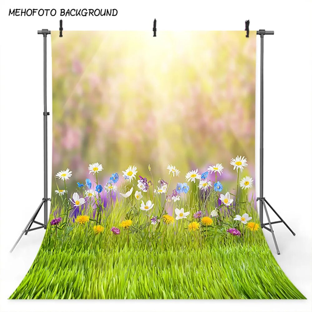 Фотофон виниловый MOCSICKA весенний зеленый Vinyl-100x125cm, Style-15