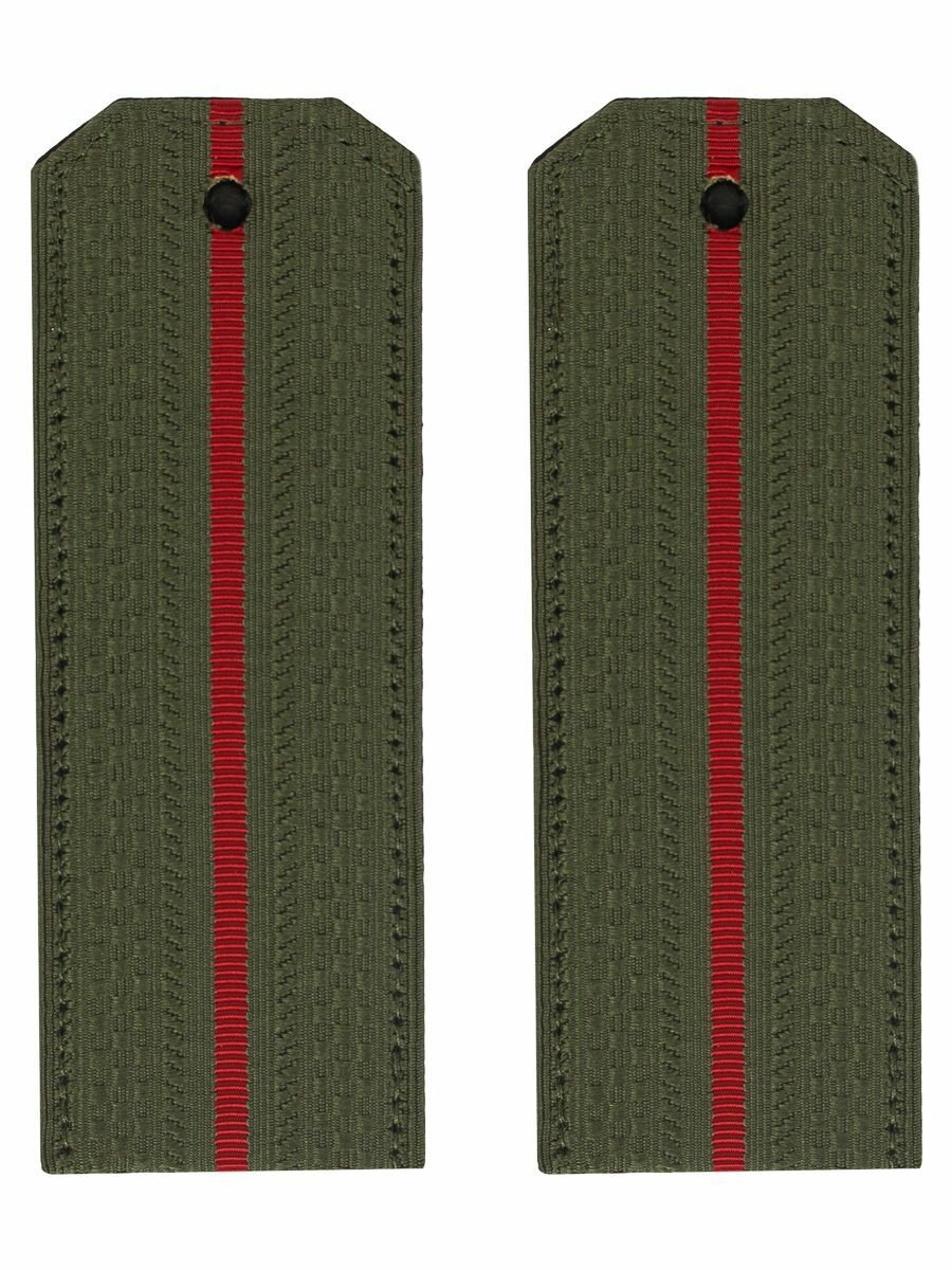 Погоны Общевойсковые повседневные на куртку 1 просвет галун 14х5см Картон 752491