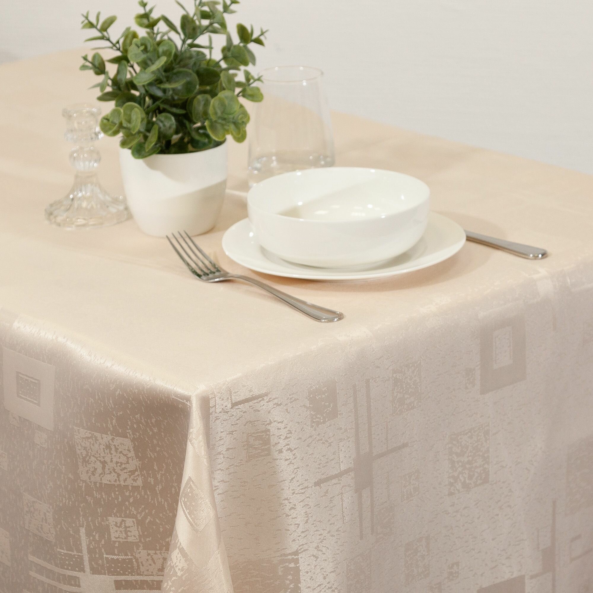 Скатерть 150х220 см тканевая прямоугольная Wellness