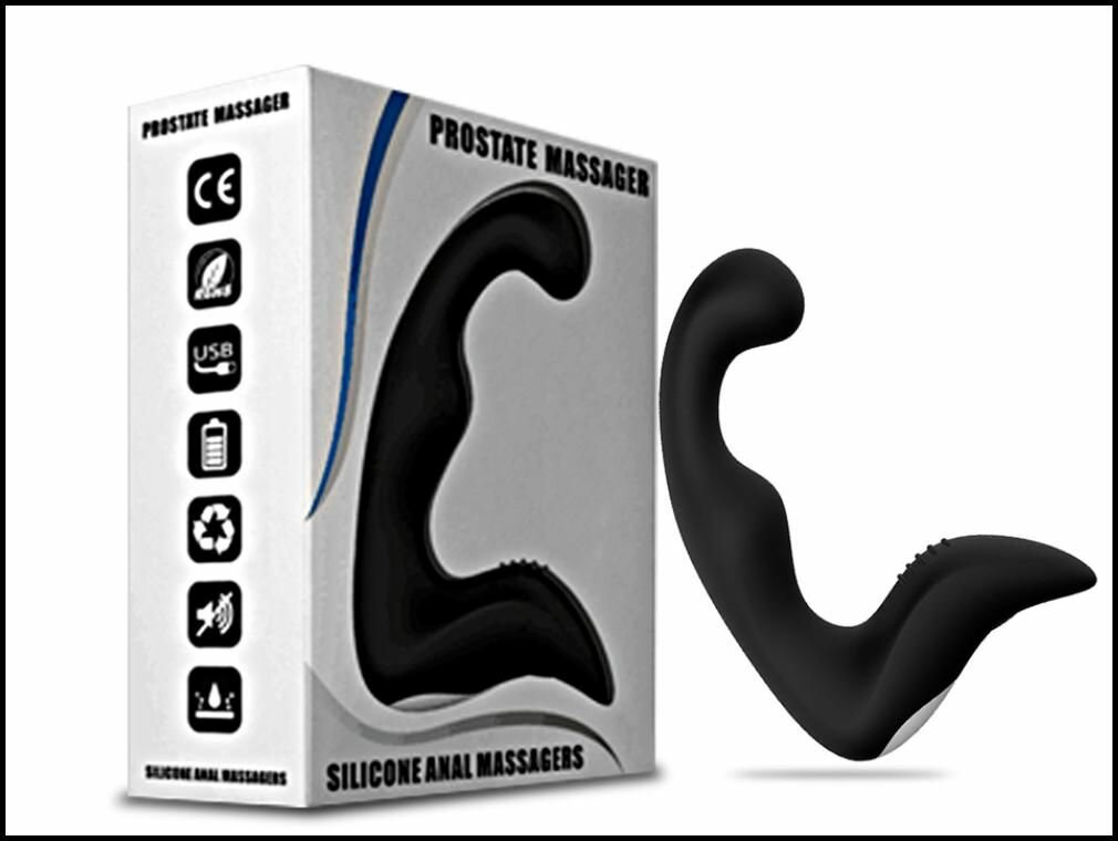 Массажер простаты , товары для взрослых , анальная пробка , анальная втулка с вибрацией , вибромассажер простаты 18+ , 13.2 см-02