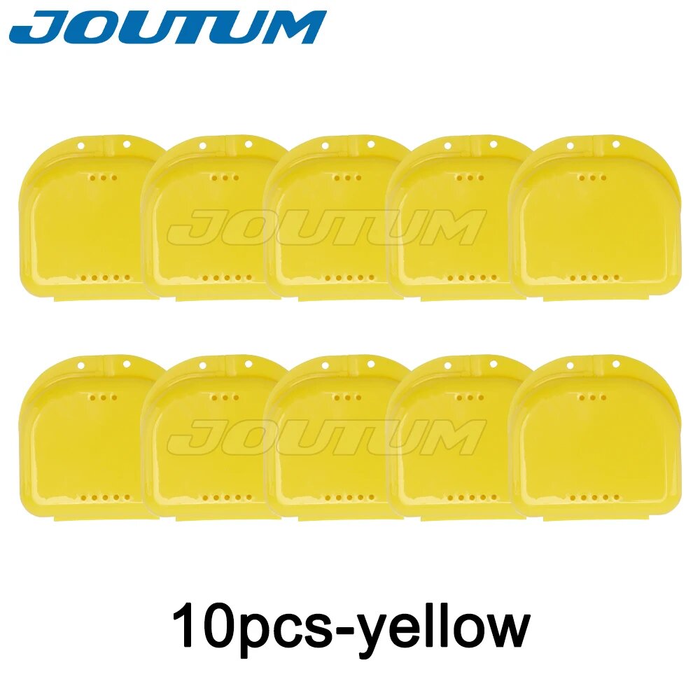 Коробки для зубных протезов JOUTUM, 10 шт, Yellow