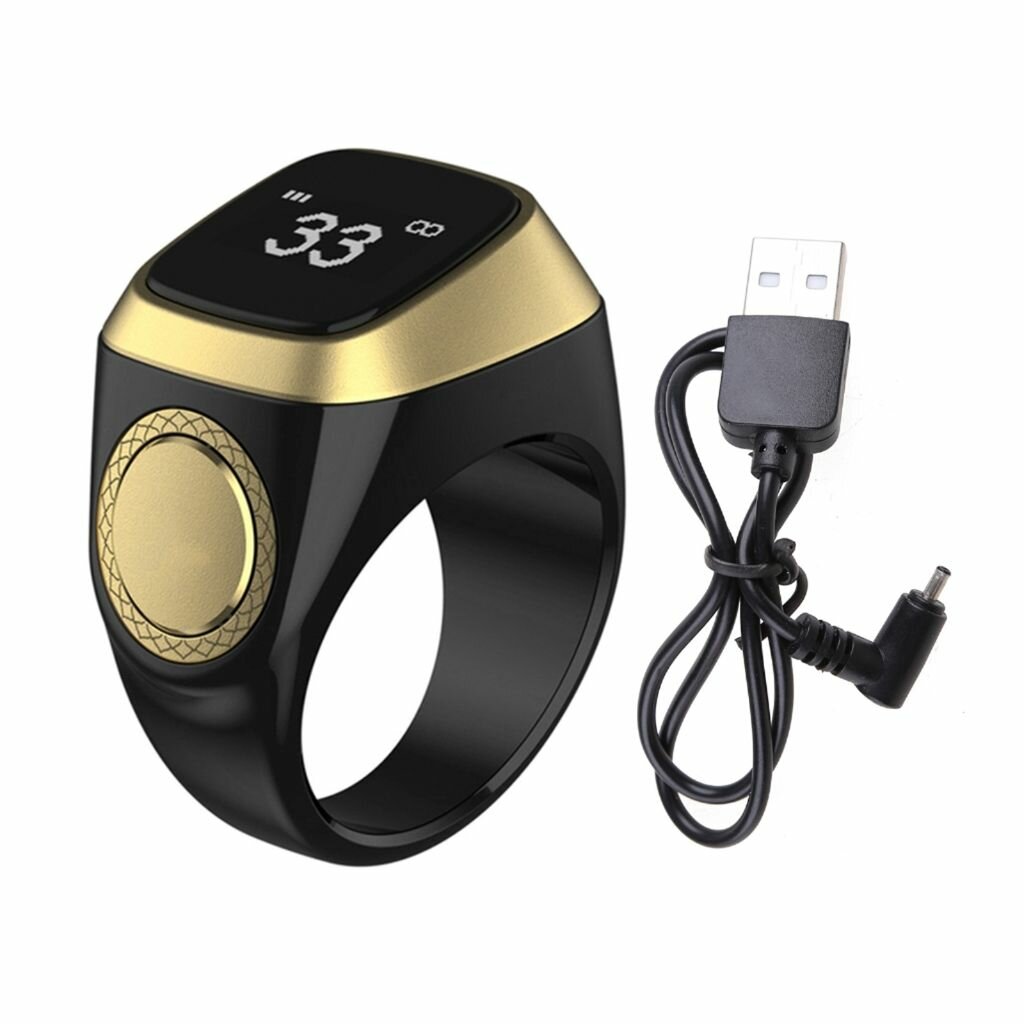 Кольцо для мусульманских бусин, 18 мм, чёрное