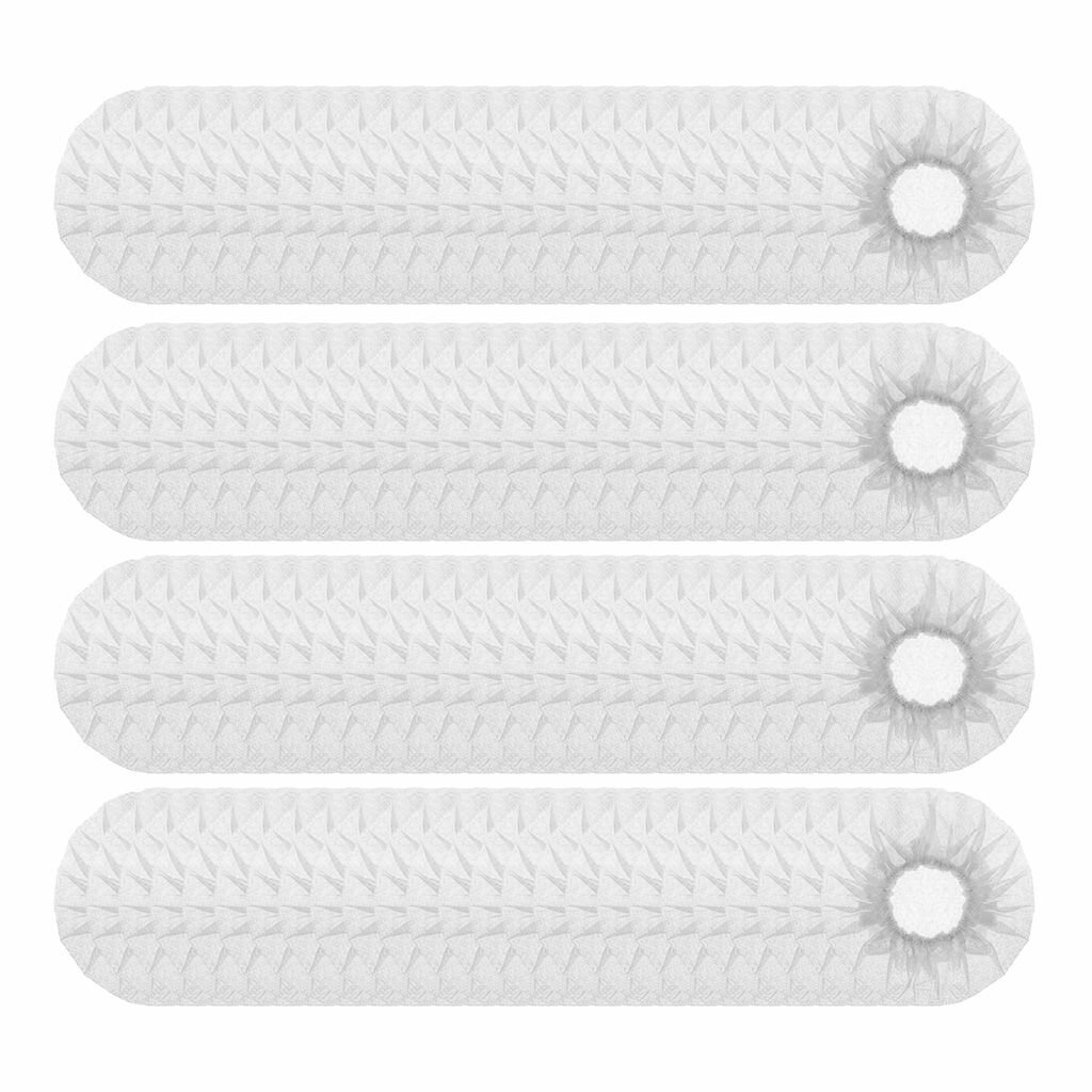 Аксессуары для микрофона, 1 упаковка по 200 шт, одноразовый чехол для микрофона из нетканого материала-белый с белым