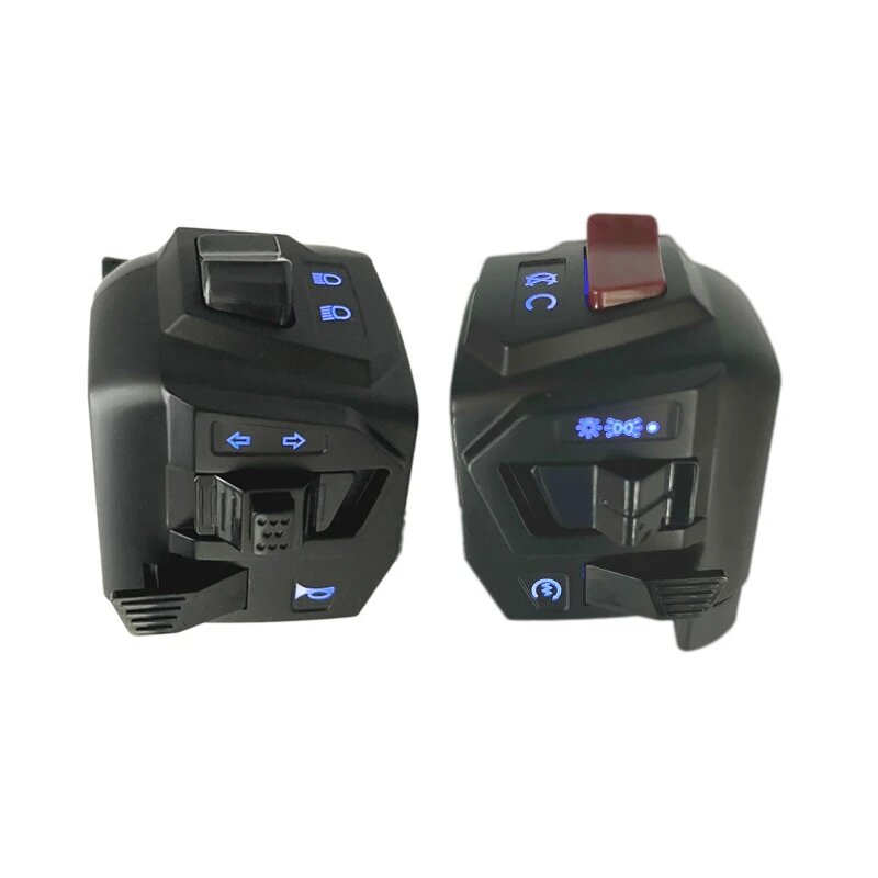 22 мм универсальные переключатели на ручке мотоцикла с дросселем, сигнал поворота, фара, электрический пусковой переключатель для PULSAR NS200