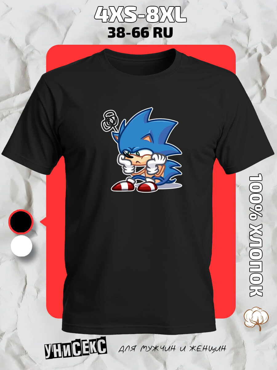 Футболка с принтом соник