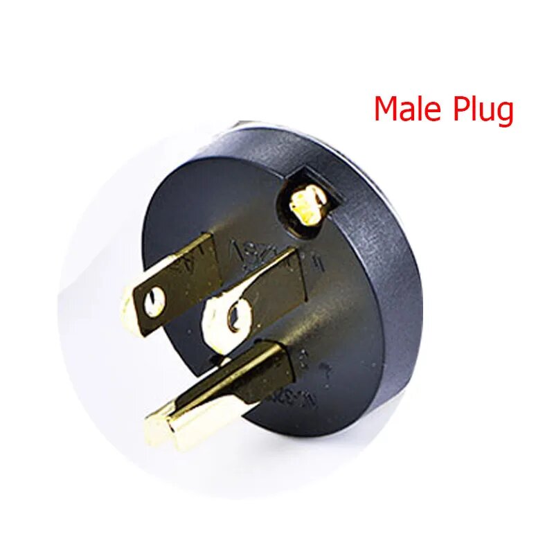 Аудиофильская вилка USBO Wi-Fi 15А 125В Purple, Male plug