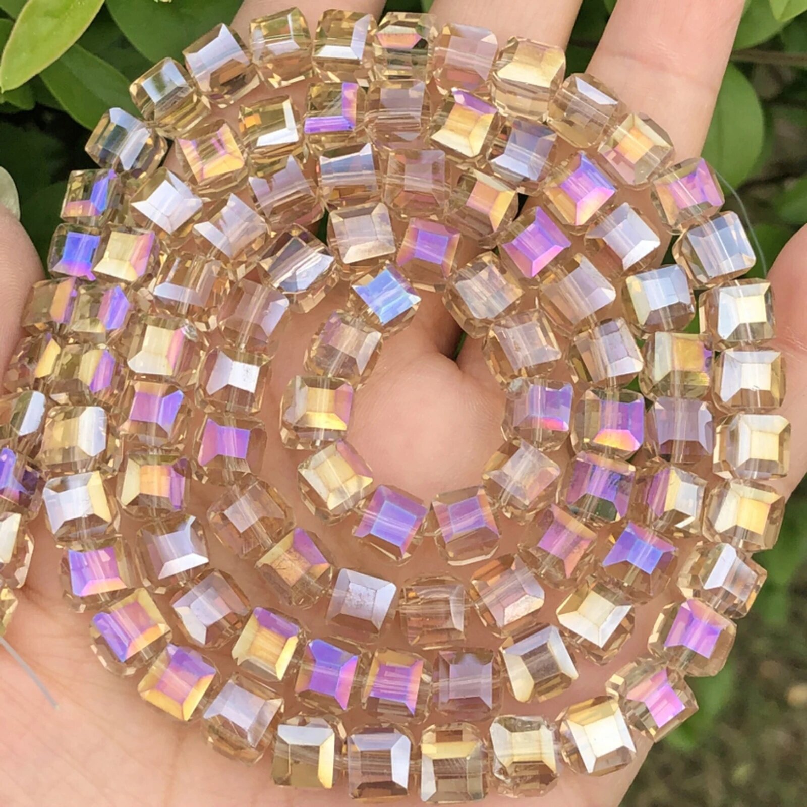 Кристаллы Annebeads белые квадратные бусины 2/3/4/6/8 мм 6mm 50pcs, Style1