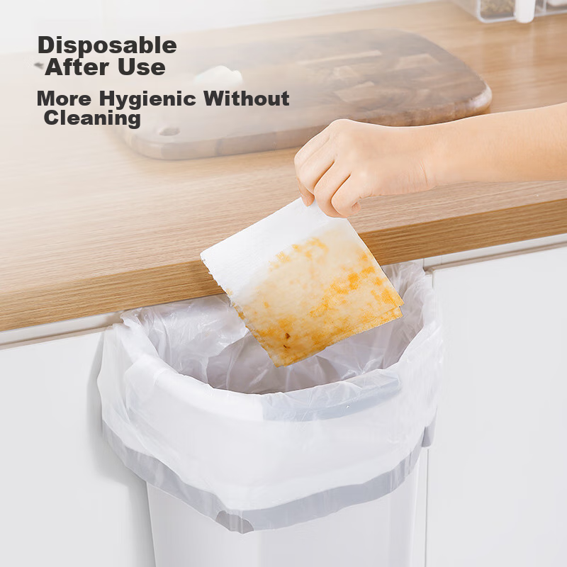 Meili Ya Disposable Kitchen Cleaning Cloths, 180 Sheets, Oil-Absorbing, Water-Absorbing, Thick, Washable, for Home Use, Dish Cleaning Towels