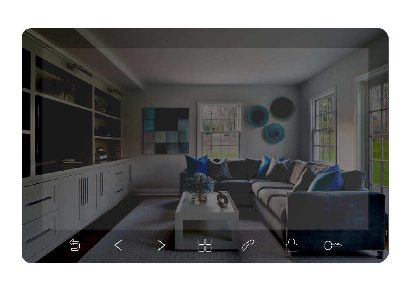 Монитор домофона TANTOS Prime HD SE Black Mirror , цветной, сенсорный, 7", черный 1080p