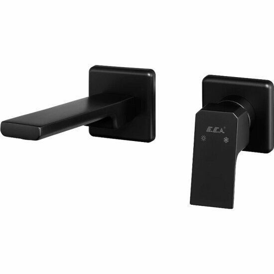 Смеситель для раковины E.c.a. TIERA 102167605C1EX-KK, матовый черный
