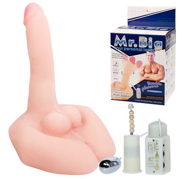 Вибратор-реалистик "Mr. Big" с функцией вращения и голоса