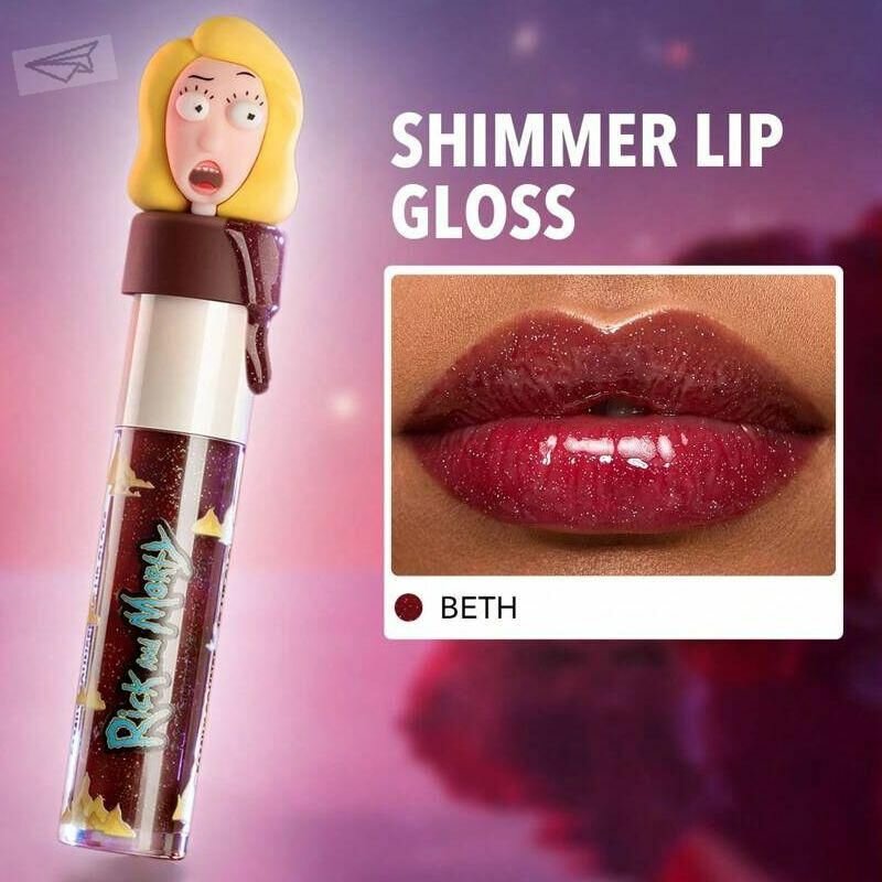 Блеск для губ SHEGLAM "Rick and Morty", с эффектом увлажнения, без камфоры