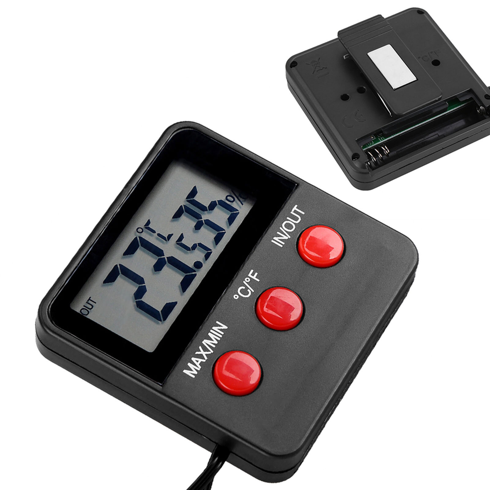 Цифровой Термометр: -50°C До +70°C Диапазон Двойной Мониторинг Гигрометр LCD - Точность Для Инкубатора Яиц Электронный Прибор Для Домашних Животных И Растений