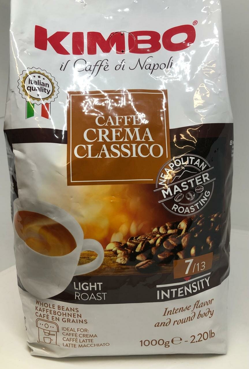 "KIMBO" кофе в зернах "CAFFE CREMA CLASSICO" 1000 г.