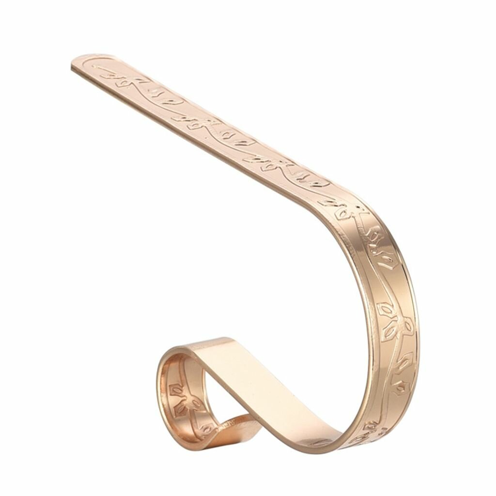 Рельефный кронштейн для рождественских носков с нескользящим крючком для чулок-золотой