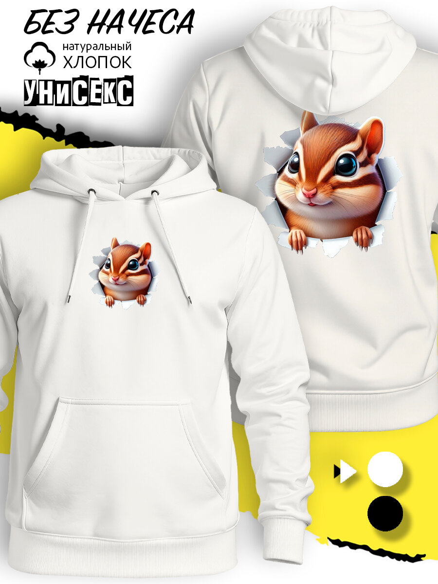 Худи Толстовка свитшот бурундук