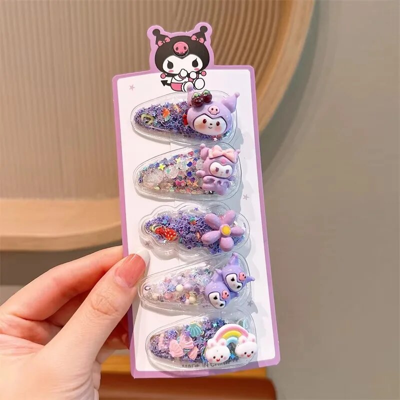 Набор заколок для волос MINISO Sanrio Kuromi Cinnamoroll My Melody