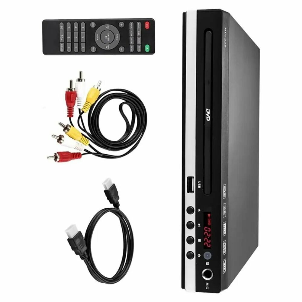 Универсальный DVD-плеер для телевизора с высококачественным выводом и USB воспроизведением