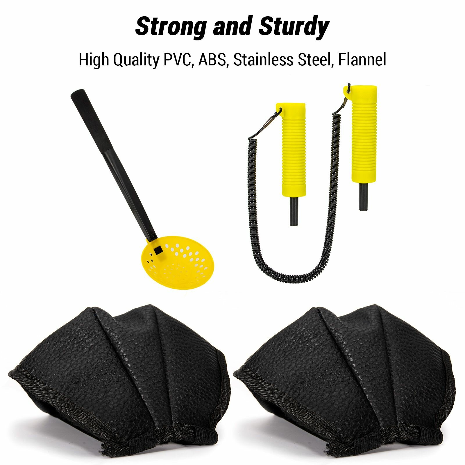 Набор для подледной рыбалки ледорубы блесны наколенники