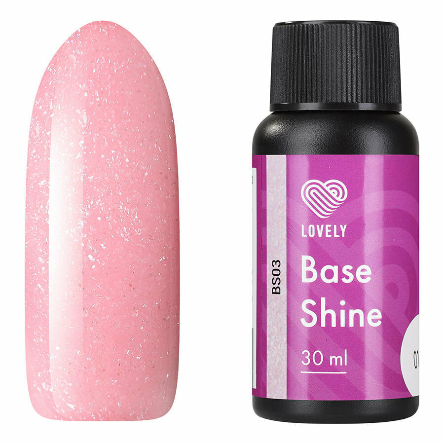 Lovely, База с шиммером BS03, 30 мл